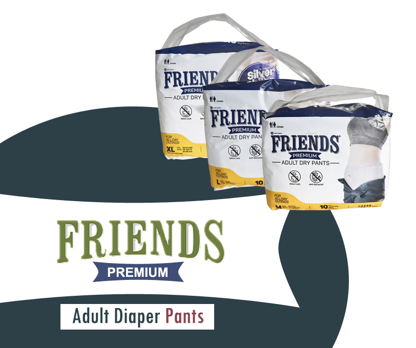 Friends Premium – Adult Diaper Pants – KidMo.lk